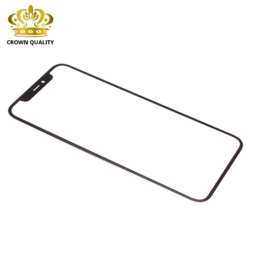 Staklo touchscreen-a za iPhone XS + OCA stiker (Crown Quality) black (MS)