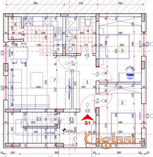 Adice-Lep Trosoban stan 55 m2 u Izgradnji--065/385 8880