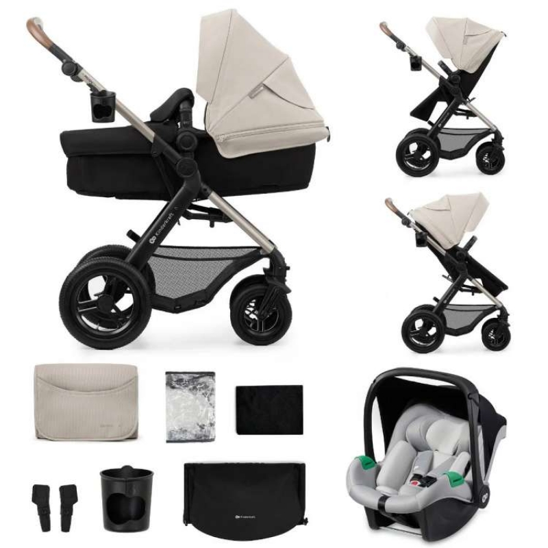 Kinderkraft Moov2 kombinovana kolica 3u1 Grey