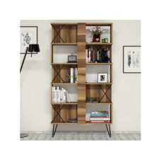 HANAH HOME Polica za knjige Extra Walnut