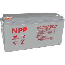 NPP NPG12V-150Ah, Gel battery, C20=150AH, T16, 485*172*240*240, 38,5KG, Light grey