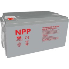 NPP NPG12V-65Ah, Gel battery, C20=65AH, T14, 350*168*179*179, 18,3KG, Light grey