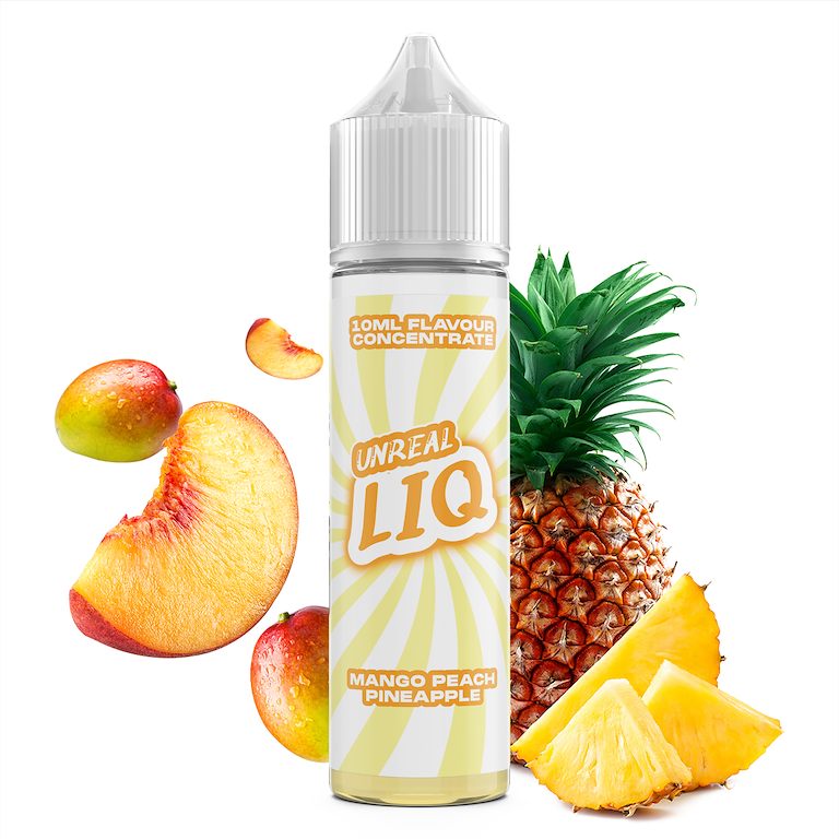 Unreal LIQ Mango Peach Pineapple 10ml flavour concentrate