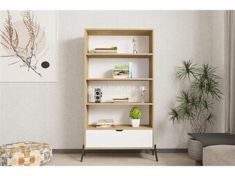 HOME LINE Polica za knjige Numana Sapphire Oak White