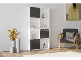 HOME LINE Polica za knjige Ena White Anthracite