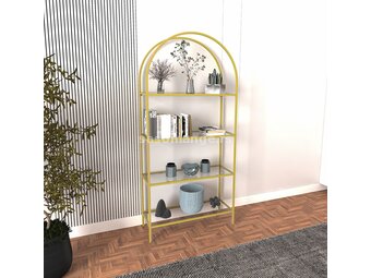 HANAH HOME Polica za knjige Mona Gold Glass