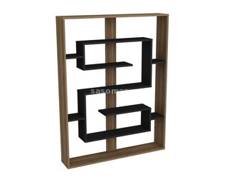 HANAH HOME Polica za knjige Esteban Walnut Black