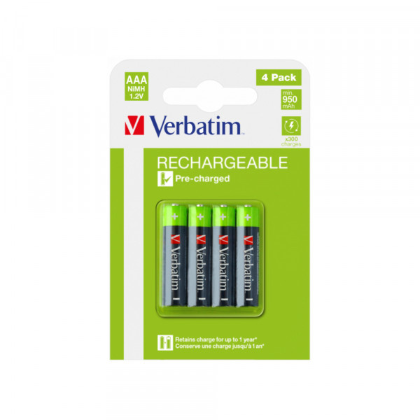 Baterija LR 3 punjiva Verbatim AAA 1/4 blister 950mAh