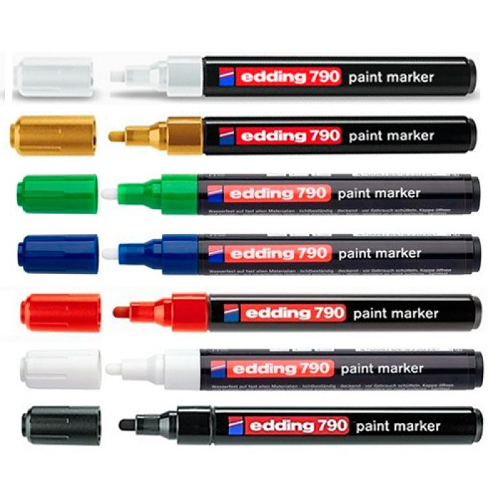 Paint marker E-790, 2-3 mm srebrni