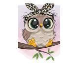 Diamond embroidery mosaic card kit `Forest hostess`, 12cm x 17cm, Collection D`A