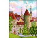 Cross-Stitch Kit `Old Tallinn`, 22cm x 30cm, RTO