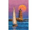 Cross-stitch kit `With the flavour of salt, wind and sun`, 9.5cm x 14cm, RTO