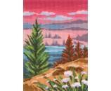 Cross-stitch kit `Summer colours`, 12.5cm x 17.5cm, RTO