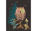 Cross-stitch kit `Magic night`, 11.5cm x 14cm, RTO