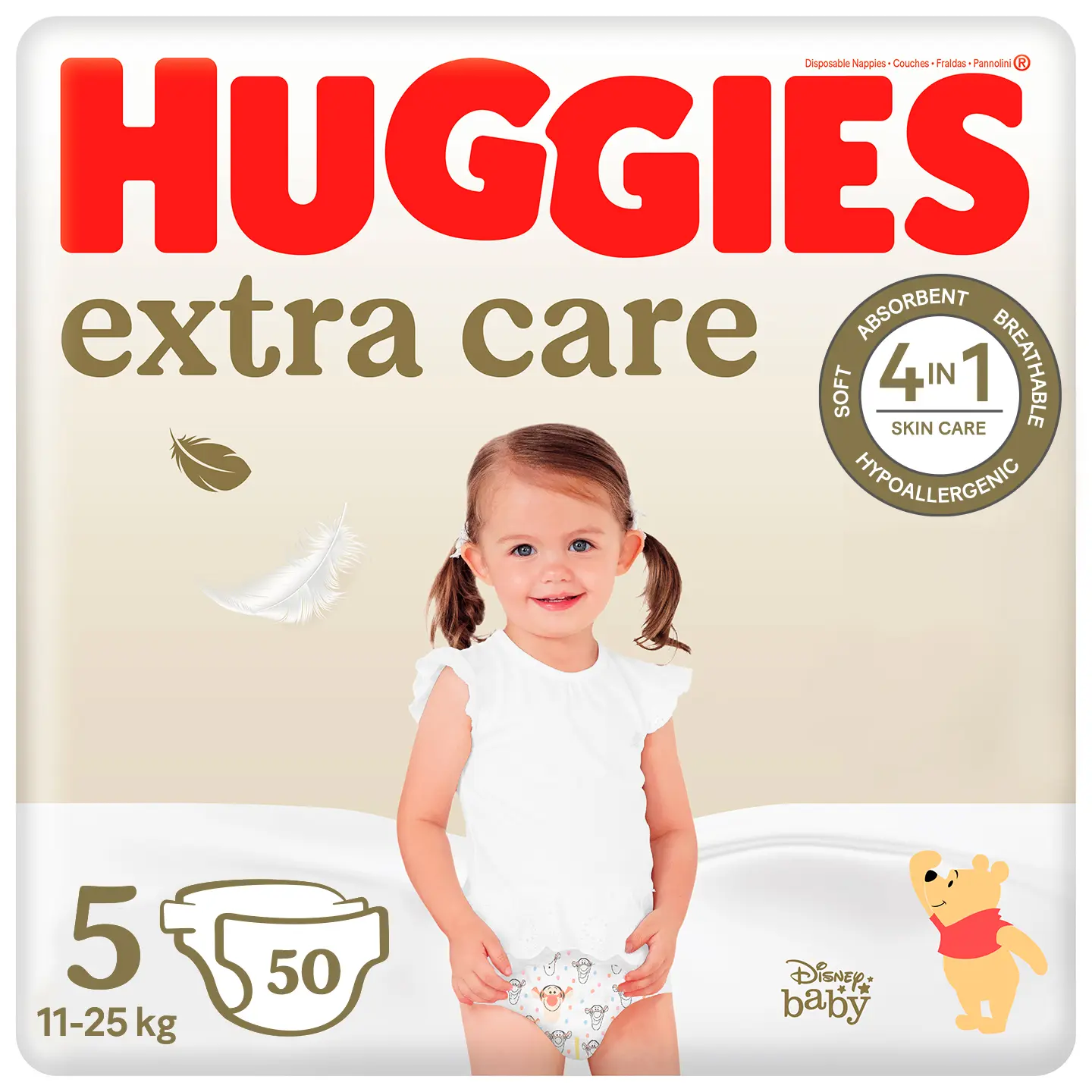 HUGGIES Pelene Extra Care Mega 5 15-22kg, 50 komada