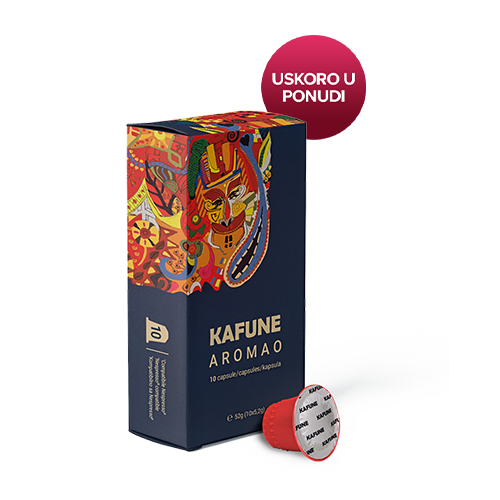 KAFUNE AROMAO 120
Premium kafa Kafune 120 kompatibilnih kapsula Nespresso