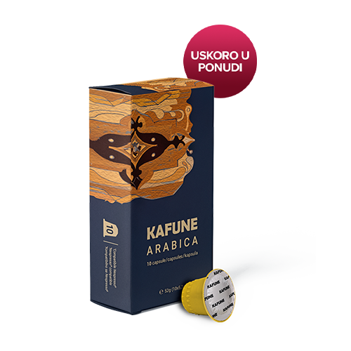 KAFUNE ARABICA 120
Premium kafa Kafune 120 kompatibilnih kapsula Nespresso
