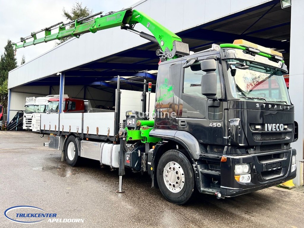 IVECO Stralis 450 Hiab 211 E6, Euro 5 kamion s ravnom platformom