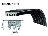 kais UNIV uzduzno nazubljeni 1285 H8 -