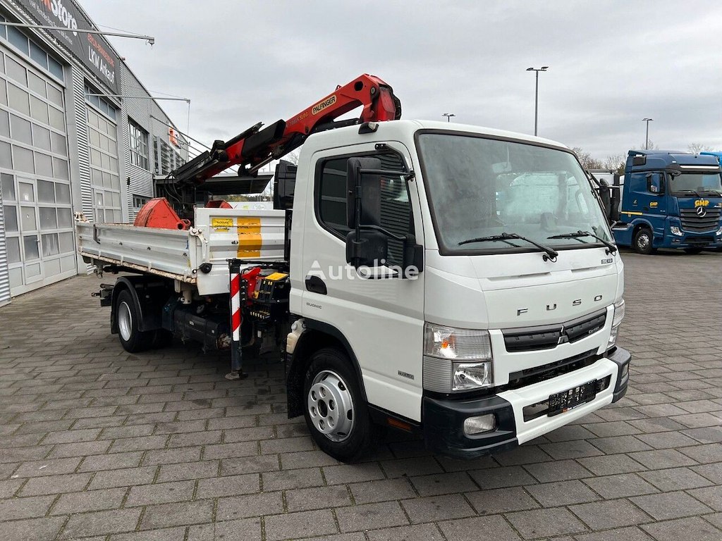 Mitsubishi Fuso 9C18 3 way tipper + Crane Palfinger PK 7001 K kiper