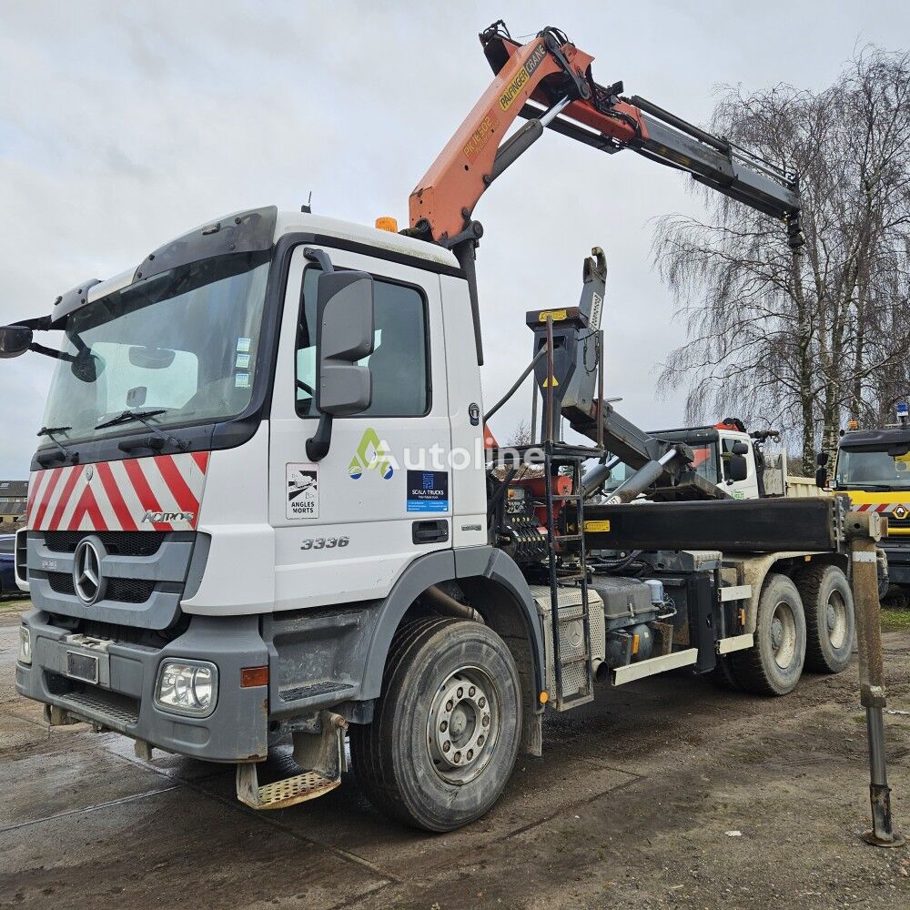 Mercedes-Benz ACTROS 3336 Hook lift 6X4 Full Spring suspension Crane Palfinger kamion rol kiper