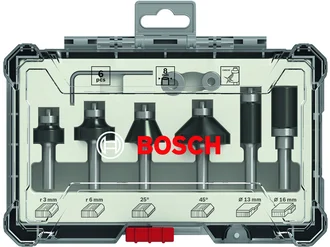 Bosch Set glodala 6kom Trim&Edging 8mm