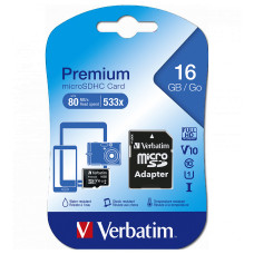 MicroSD kartica Verbatim (+ SD adapter) 16GB