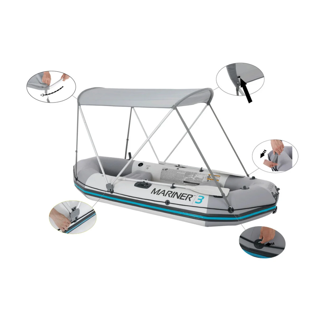 Bimini top suncobran 68600 Intex
Bimini top suncobran 68600 Intex