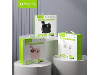 Bavin slušalice wireless earbuds crna