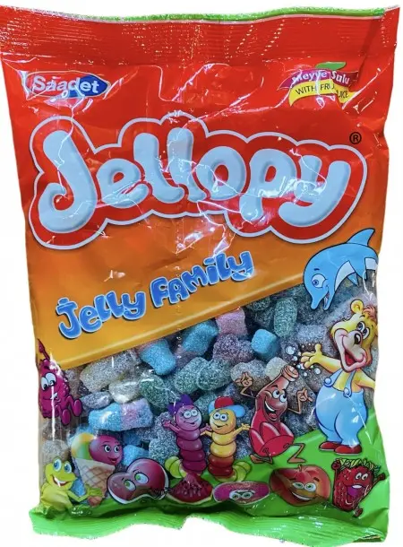 SAADET Jellopy Gumene bombona Šećerni mix, različiti oblici, 1kg