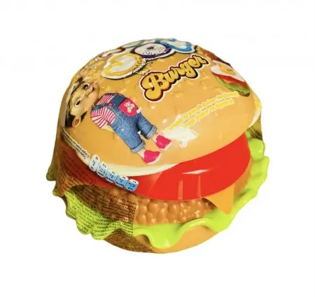 Bombona i igračka Burger toy joy, 10g, 12 komada