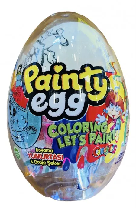 Bombone i igračka Toy joy painty egg, 12 komada