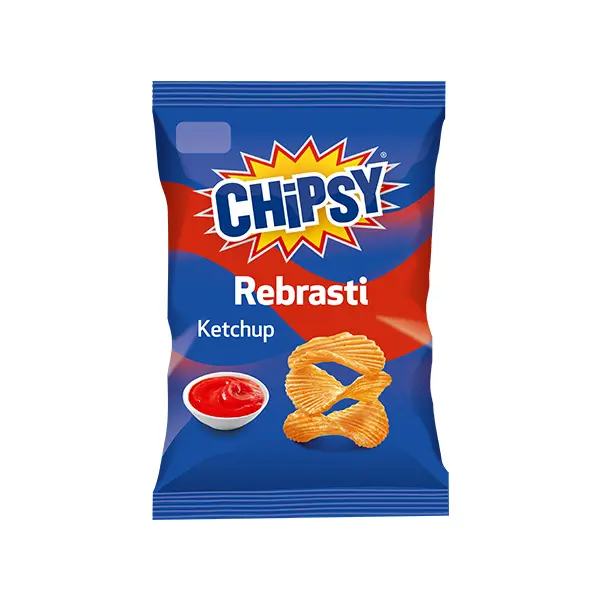 CHIPSY Čips Rebrasti Ketchup, 95g