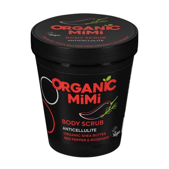 Organic Mimi Piling za telo Anticelulit Crvena paprika i Ruzmarin 250g