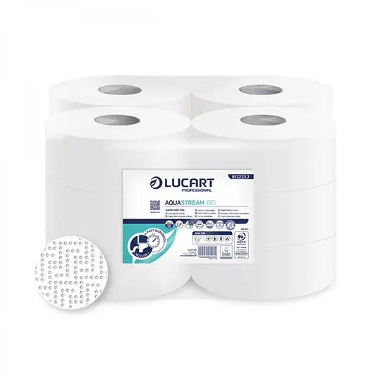 LUCART Toaletni papir jumbo rolna Lucart Aquastream