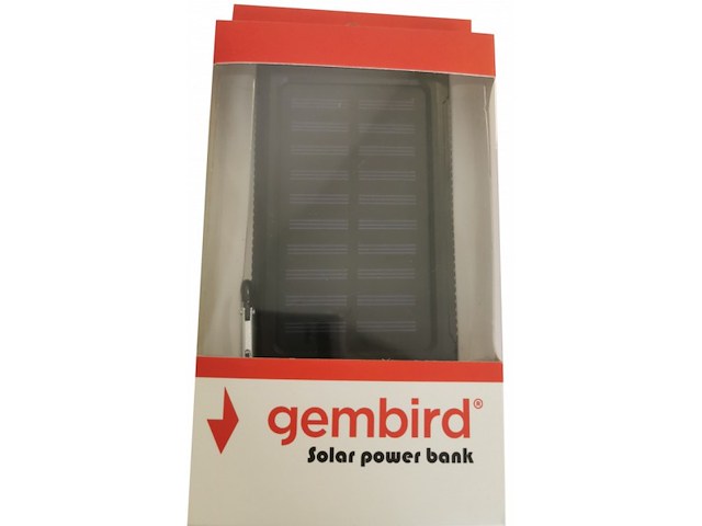 HRD-T12 ** Gembird solar power bank 12000mAh 2xUSB, 1xType-C, LED, kompas (999)