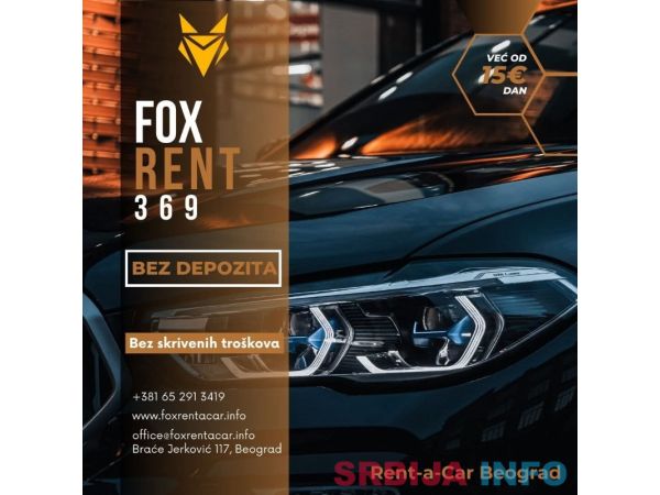 Rent a car Beograd - bez depozita