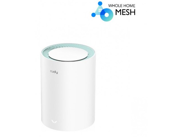 Cudy M1300 1-pack AC1200 Dual Band 2.4Ghz+5Ghz WiFi MESH, GiGABIT, 4x Antena 16MB/128DDR