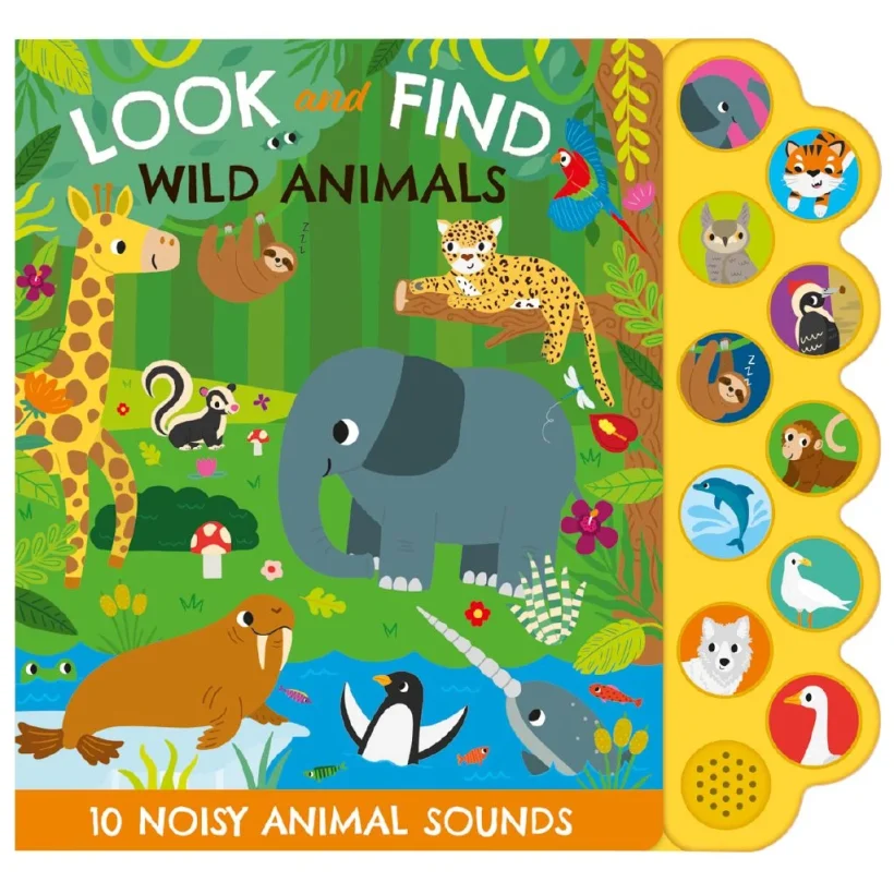 Look And Find Wild Animals: 10 Sound Buttons