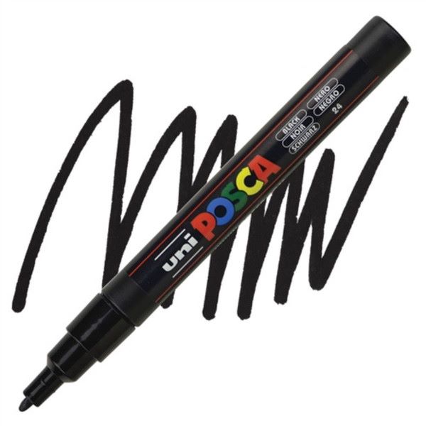 POSCA UNI MARKER PC-3M CRNI POSCA