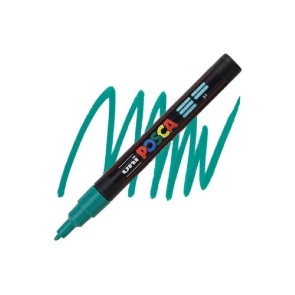 POSCA UNI MARKER PC-3M ZELENI EMERALD PETROLEJ POSCA