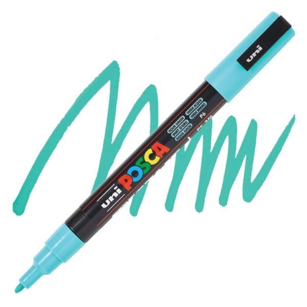 POSCA UNI MARKER PC-3M ZELENI P6 AQUA GREEN