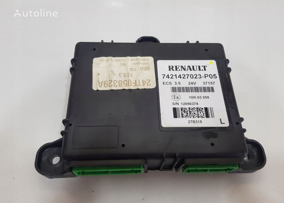 Renault STEROWNIK MODUŁ ECS ZAWIESZENIA PODUSZEK DXI 7421427023-P05 upravljačka jedinica za Renault DXI tegljača