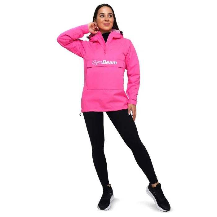 Ženska jakna za kišu Smock Fuchsia - GymBeam