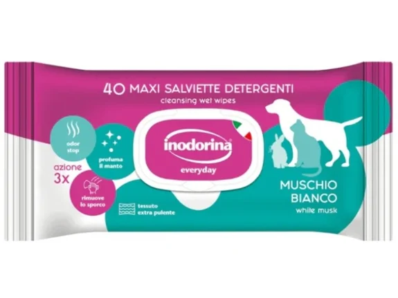 Inodorina Refresh vlažne maramice Muschio bianco 40kom