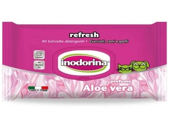 Inodorina Refresh vlažne maramice Aloe vera 40kom