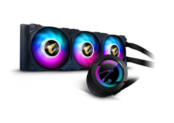 AORUS 360mm (with ARGB lighting display AIO liquid cooler), Adjustable screen orientation can be rotated 330 degrees, Intel 2066, 2011,1366