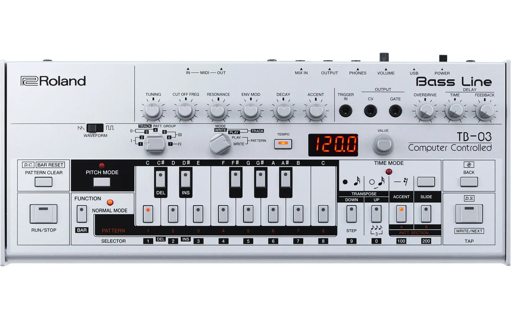 Roland TB-03 Boutique Bass Line Sintisajzer, Beli