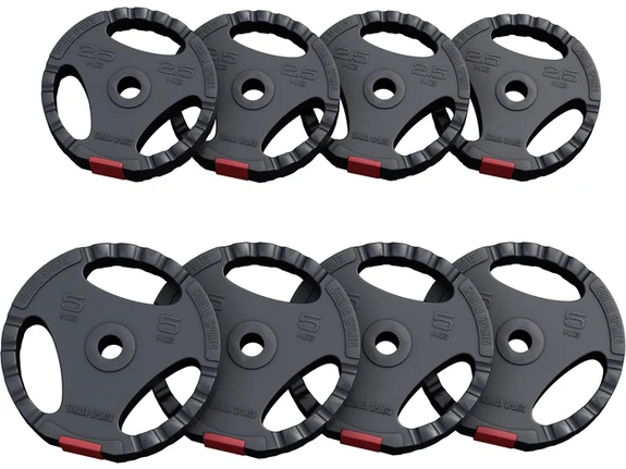 Tegovi idealni za trening sa bučicama i šipkama po vašem izboru
GORILLA SPORTS Set plastičnih tegova sa rukohvatima (4 x 2,5 kg, 4 x 5 kg)
Tegovi idealni za trening sa bučicama i šipkama po vaše...