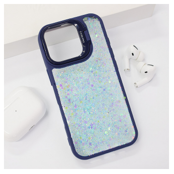 Maska Crystal Dots za iPhone 16 Pro Max plava